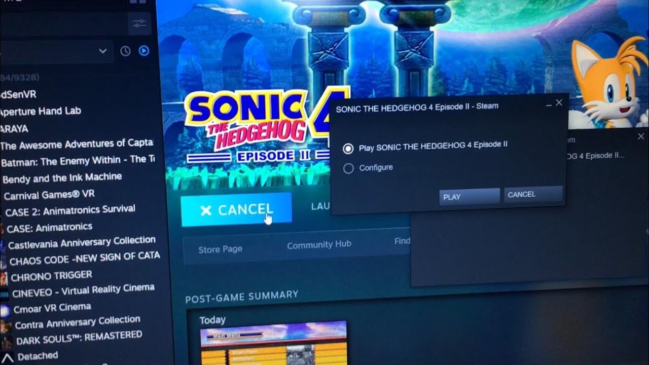 Launcher Issue Fix For Sonic The Hedgehog 4 Episode Ii Pc Steam