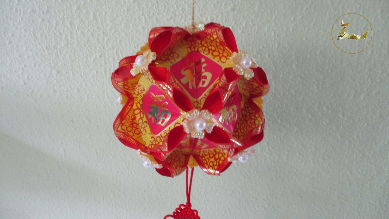 12 Unit Square Hongbao Lantern Cny Tutorial No 129 Youtube