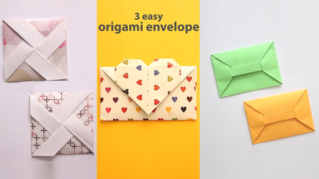Easy Origami Envelope Step By Step Easy Origami Tutorial