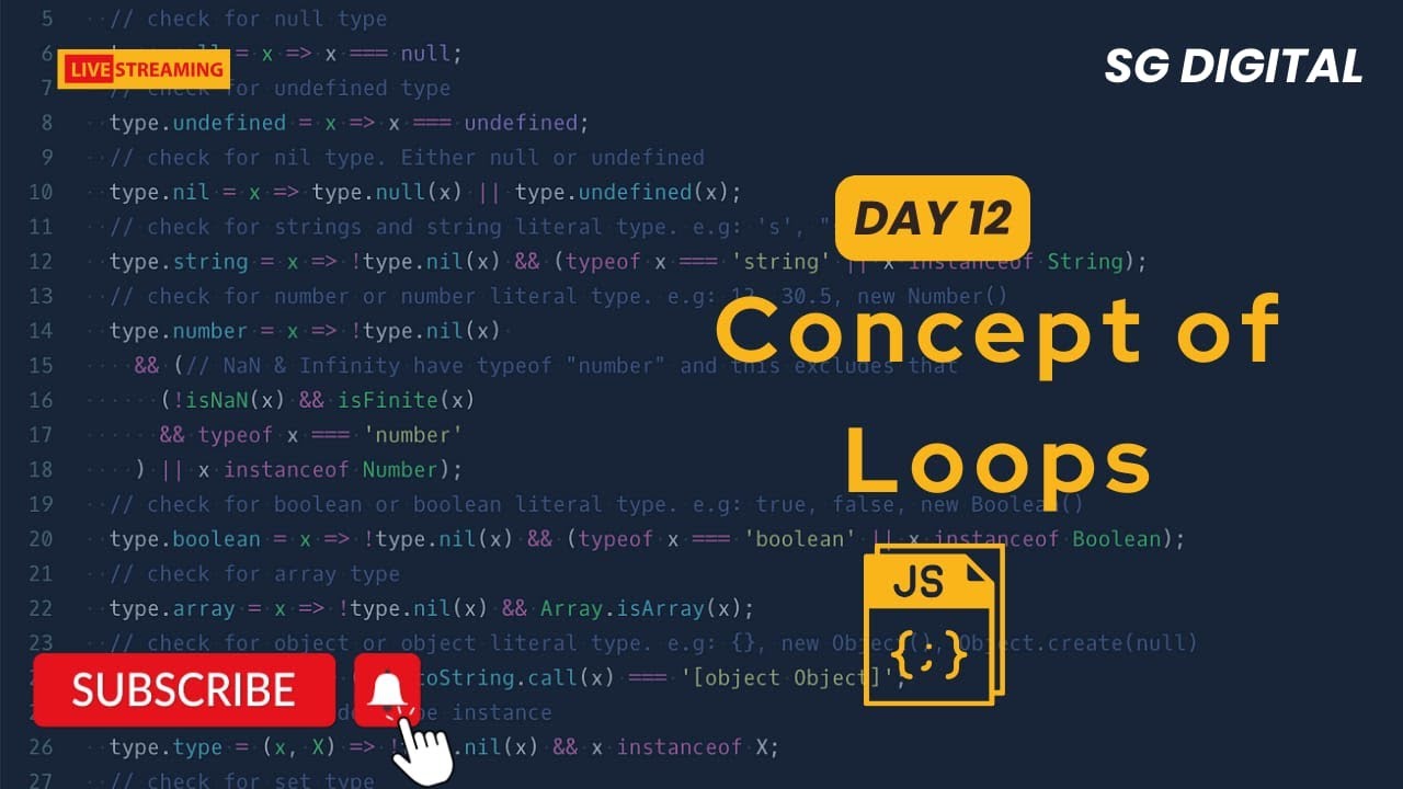 Concept Of Loops In Day 12 Js Tutorial For Beginners In Hindi Web
