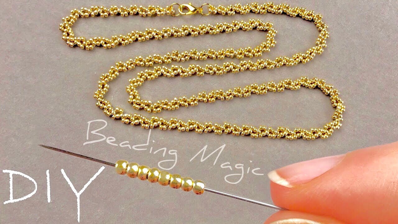 Beaded Chain Necklace Tutorial At Karen Batey Blog