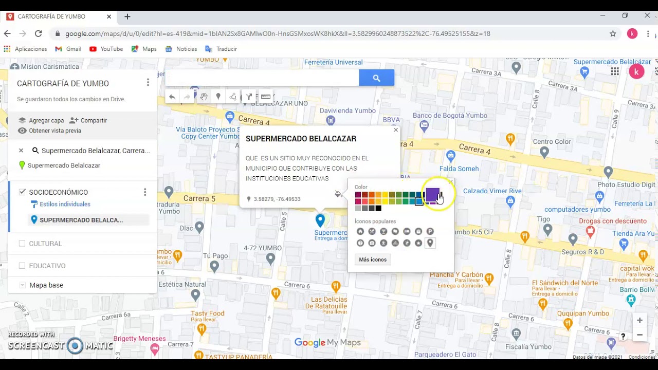 Tutorial My Maps Youtube