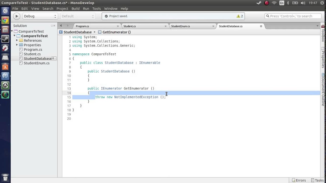 C 03 Ienumerable And Ienumerator Interfaces Youtube