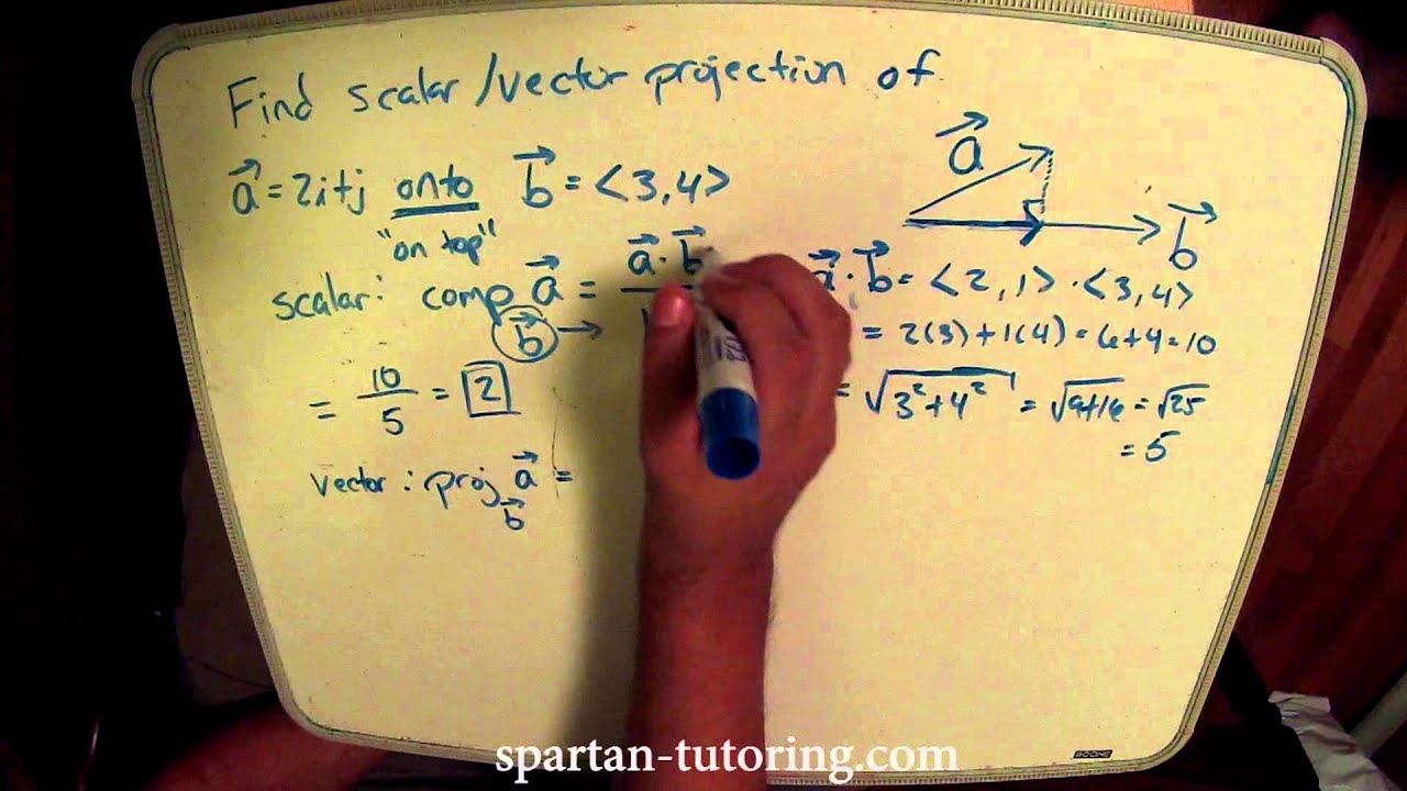Scalar Vector Projections Youtube