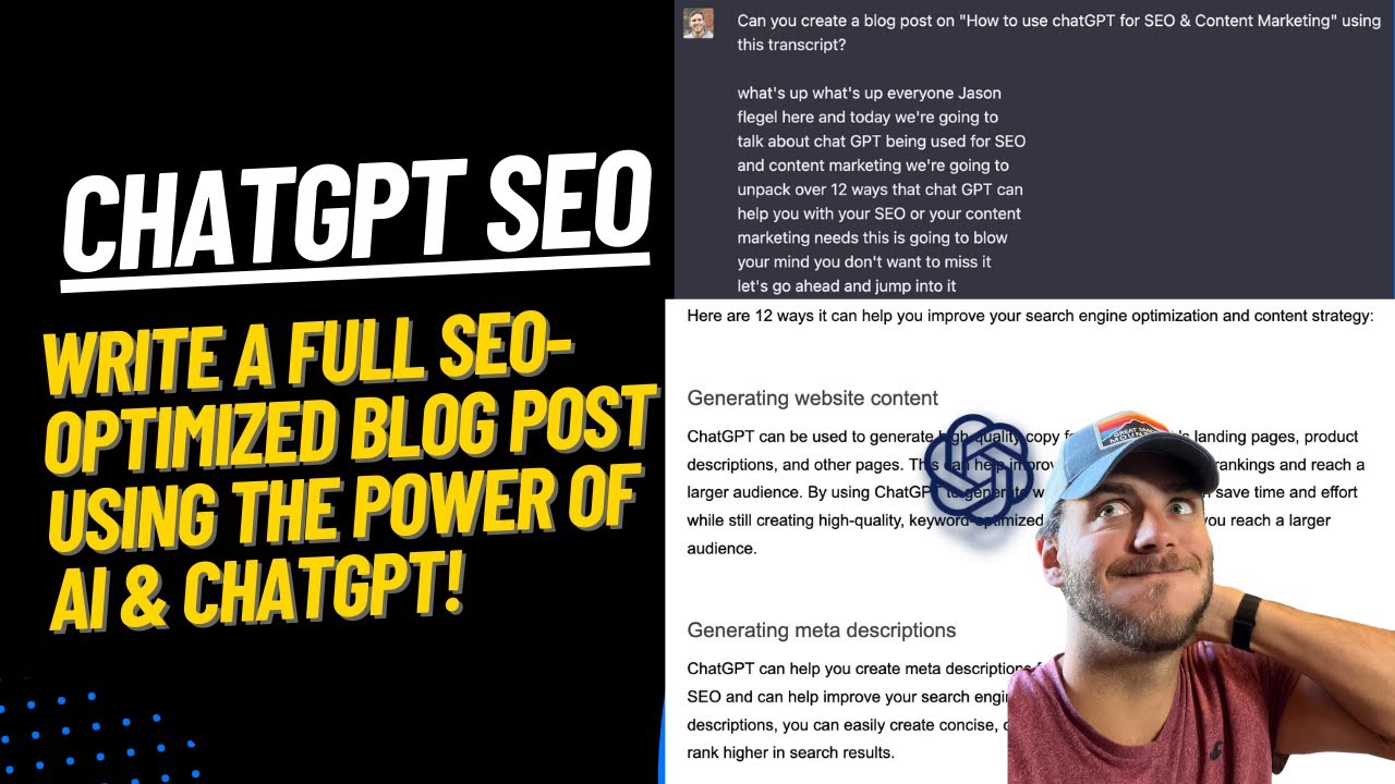 How To Write Blog Posts With Chatgpt Chatgpt Blog Writing Youtube