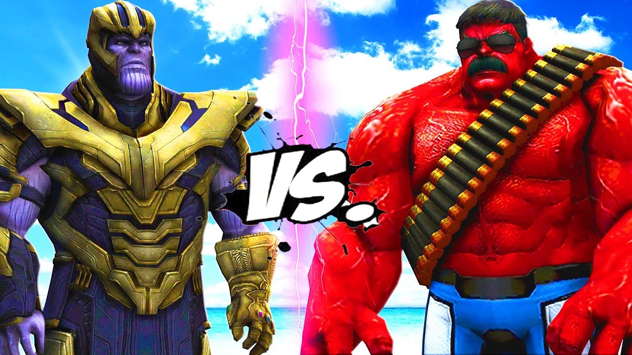 Thanos Vs Red Hulk Endgame Battle Youtube