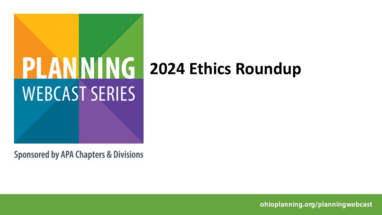 2024 Ethics Roundup Youtube