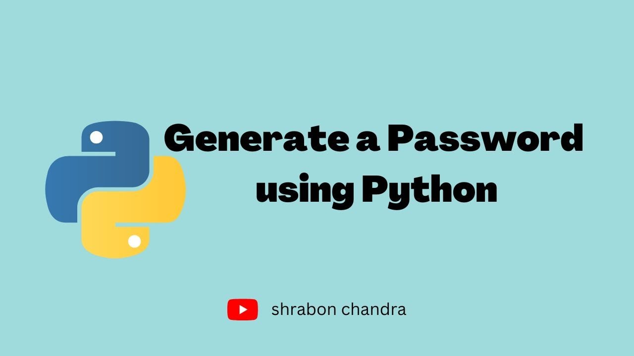 Generate Python Passwords In Pycharm Python Programmingрџђќ Shrabon