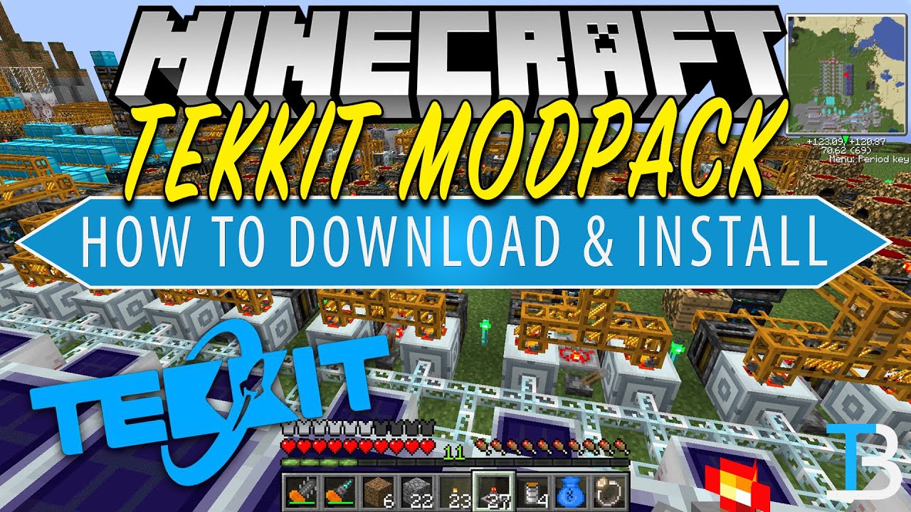 How To Download Install The Tekkit Modpack In Minecraft Youtube