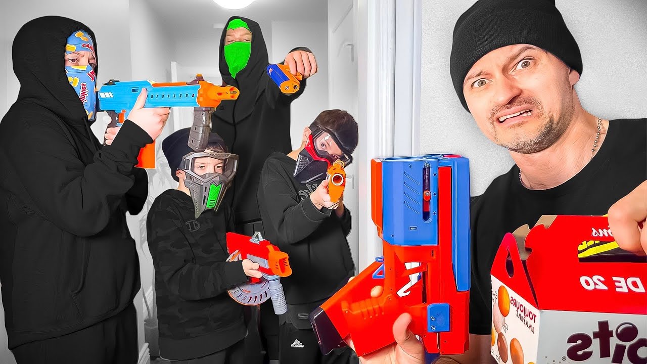 Nerf War Evil Squad Attack Youtube