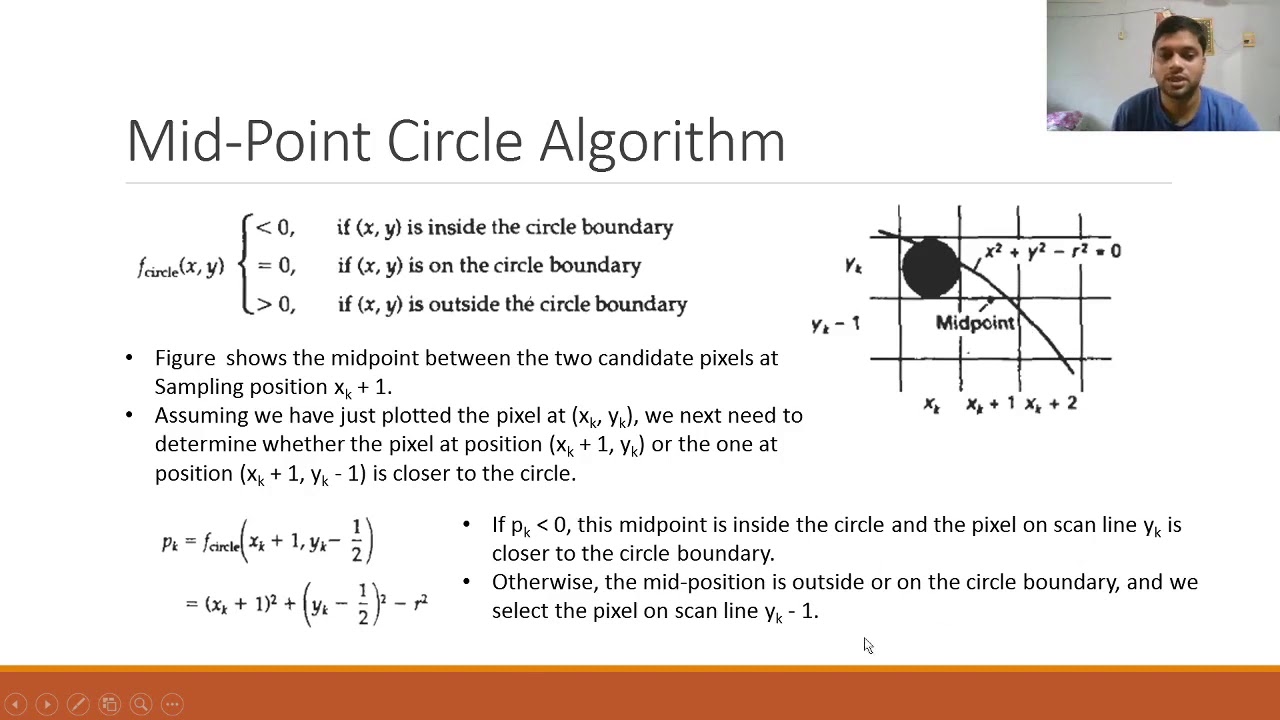 Midpoint Circle Algorithm Youtube