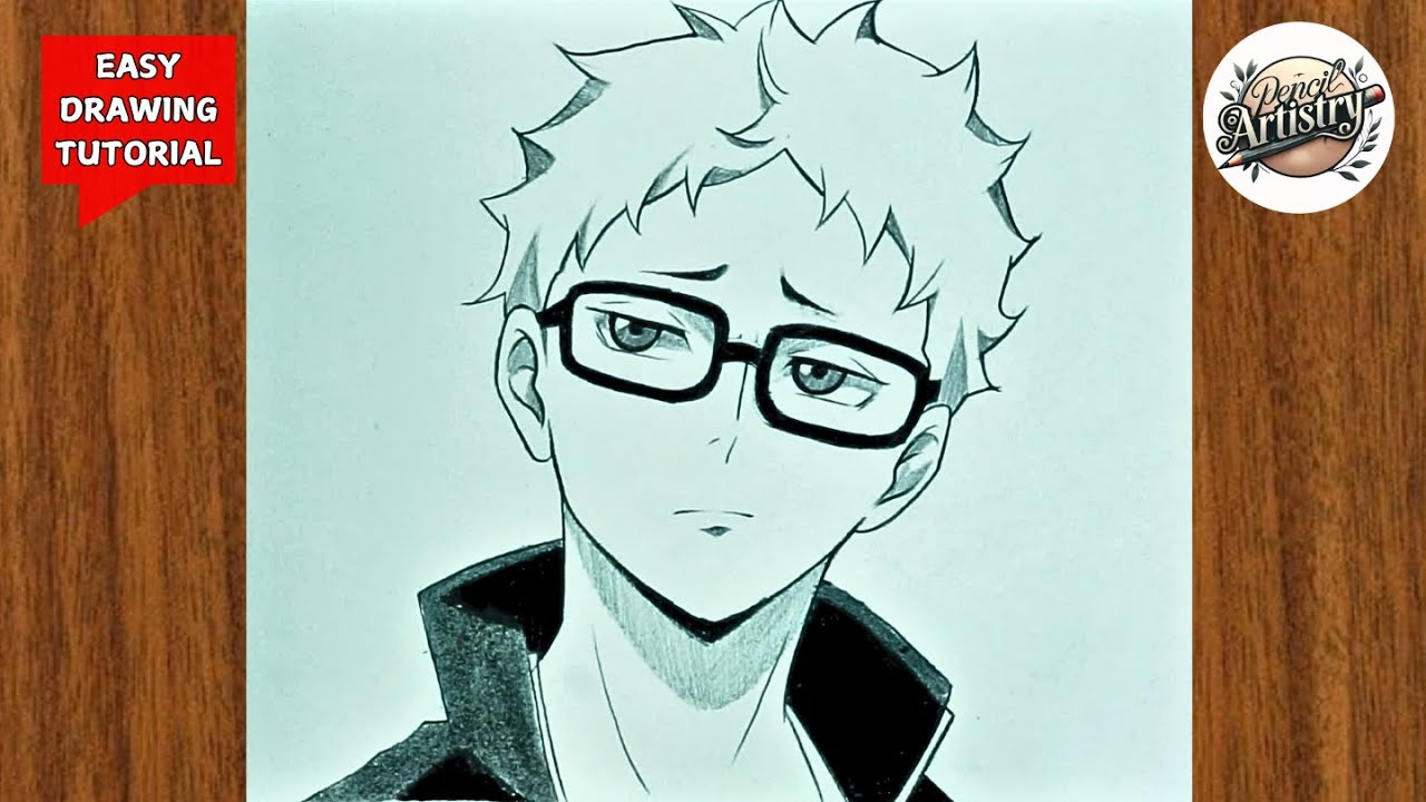 Anime Drawing Draw Kei Tsukishima From Haikyuu Step By Step Draw