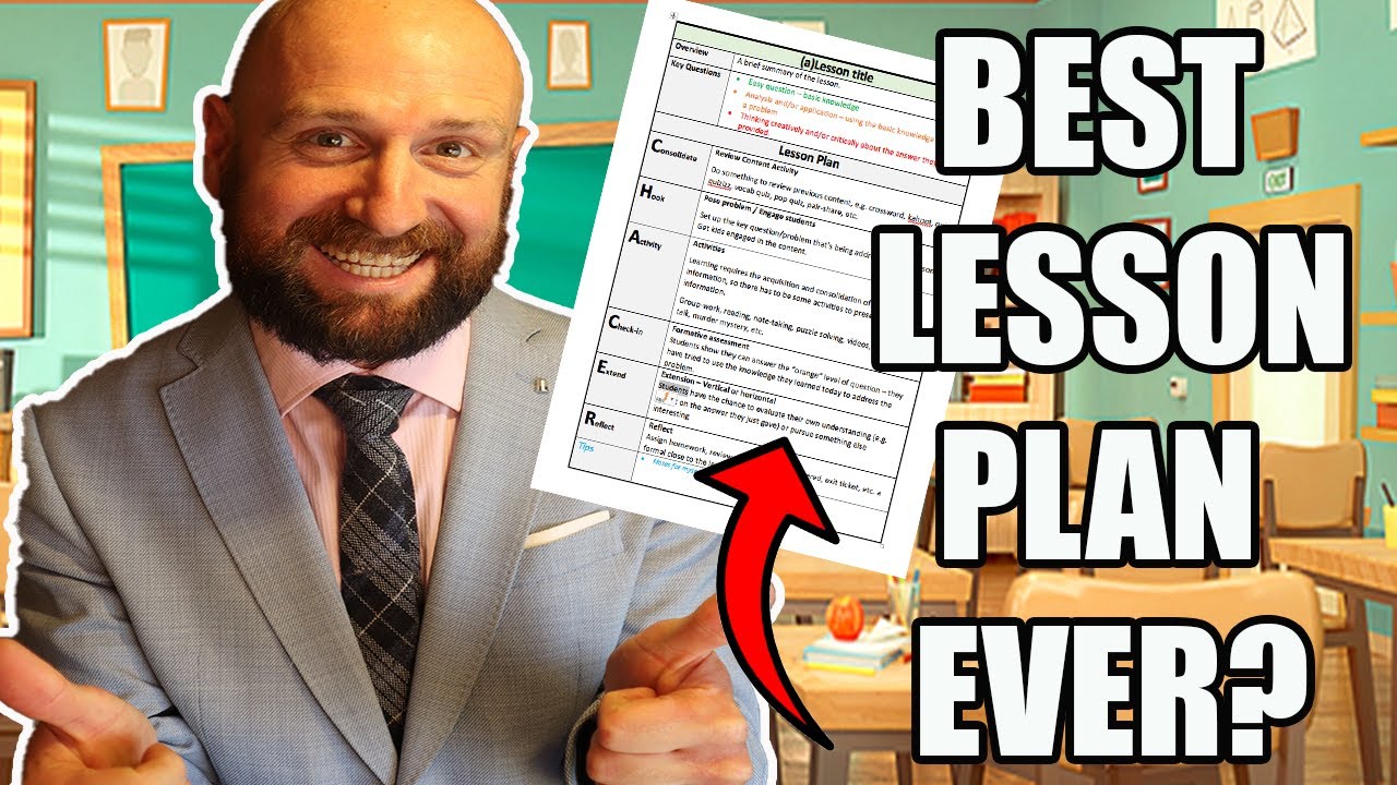 Lesson Planning Made Easy The C H A C E R Lesson Plan Template Youtube