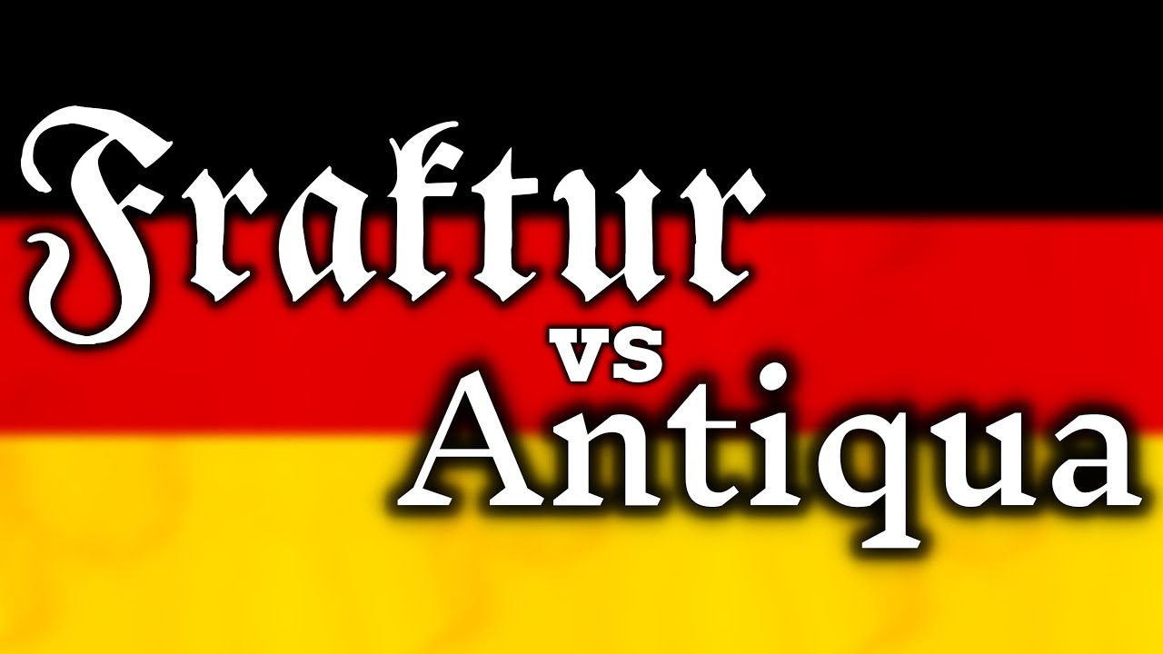 The Fonts That Broke Germany Youtube