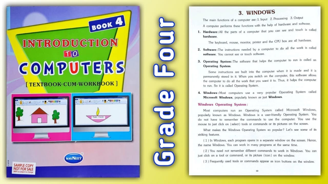 3 Windows Windows Operating System Grade 4 Kids School Navneet