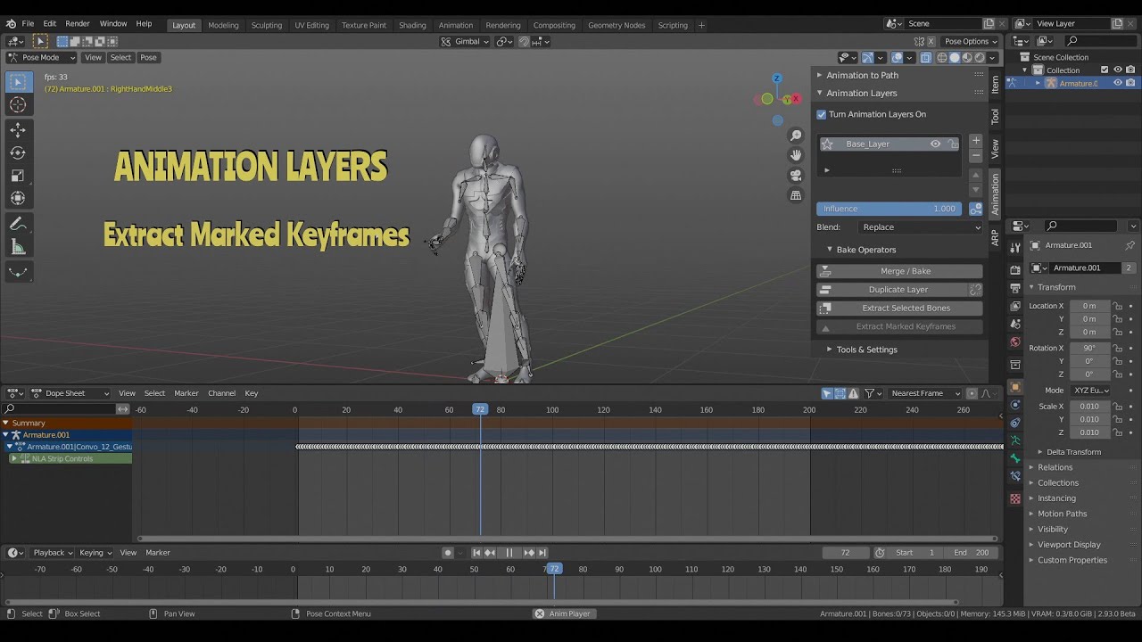 Animation Layers New Feature Extract Marked Keyframes Youtube