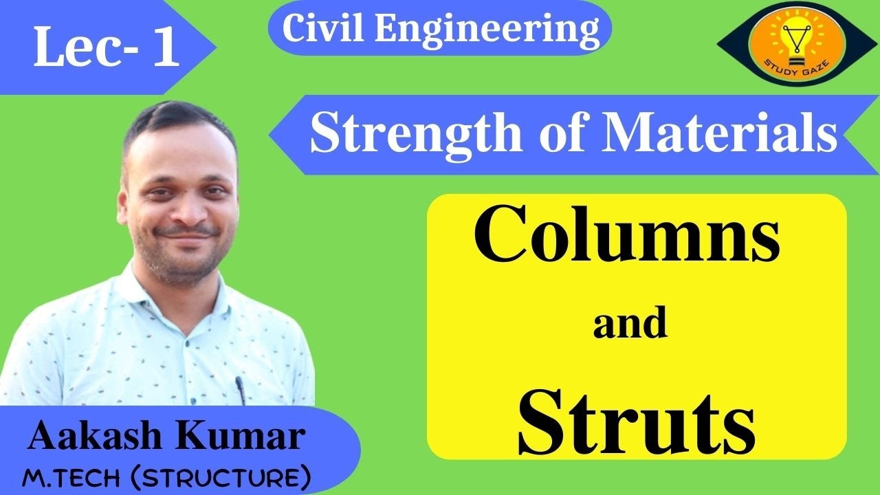 Columns And Struts Strength Of Materials Euler S Theory Of Columns