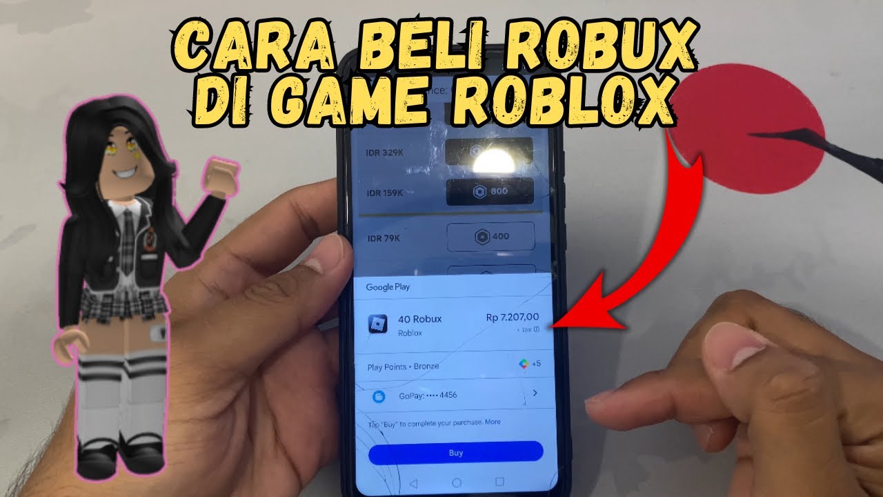 Cara Beli Robux Di Roblox Cara Topup Robux Youtube