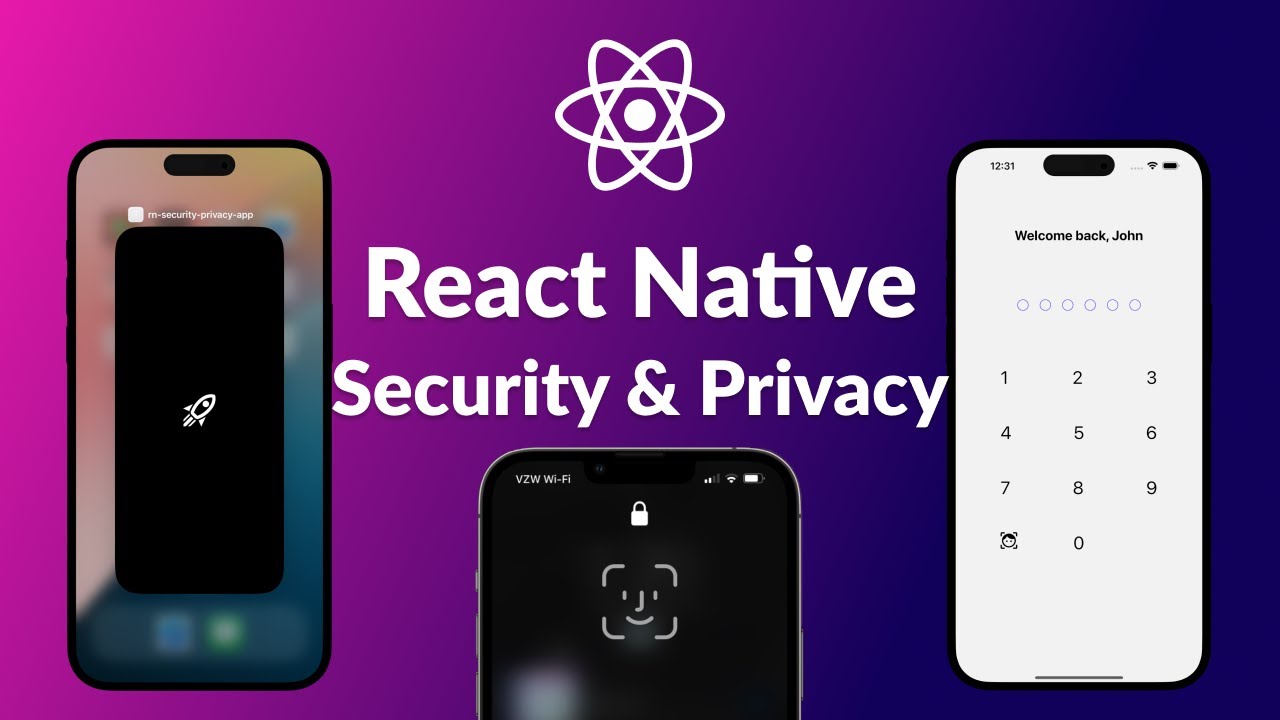 React Native Security Privacy Face Id Authentication Lock Screen
