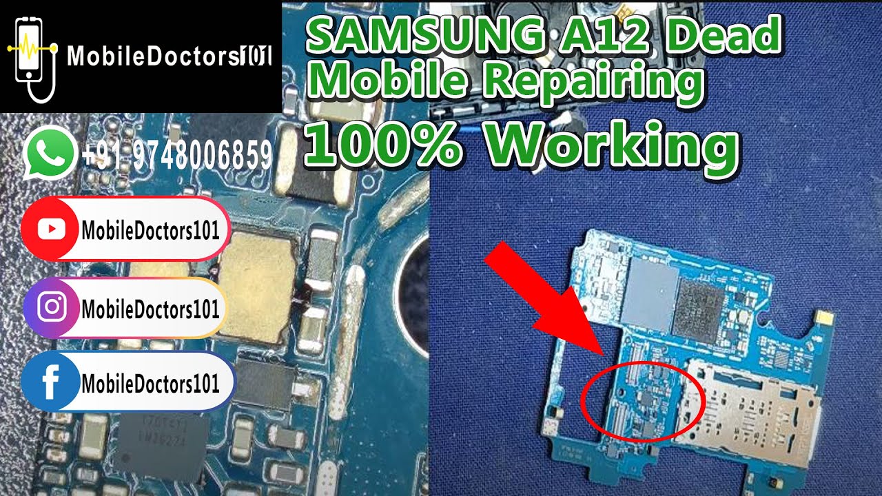 Samsung A12 Dead Problem Solving By Mobiledoctors101 Youtube