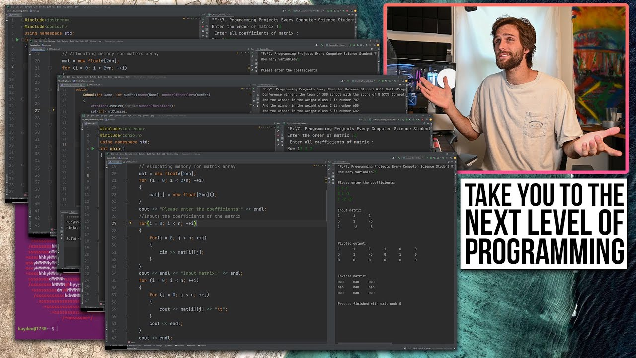 5 Coding Projects From Beginner To Advanced Youtube