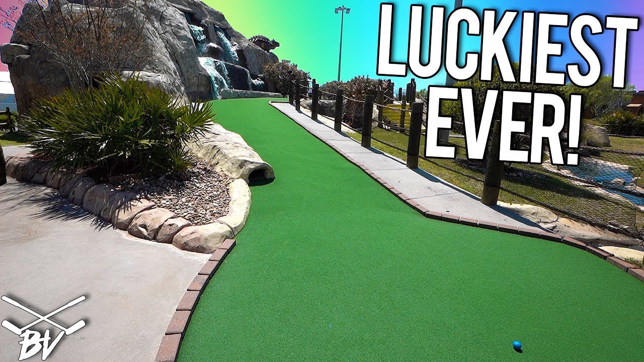 My Luckiest Mini Golf Hole In One Assist Ever Youtube