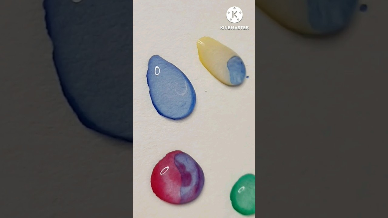 Water Drops Colour Water Drops Easy Art Youtube