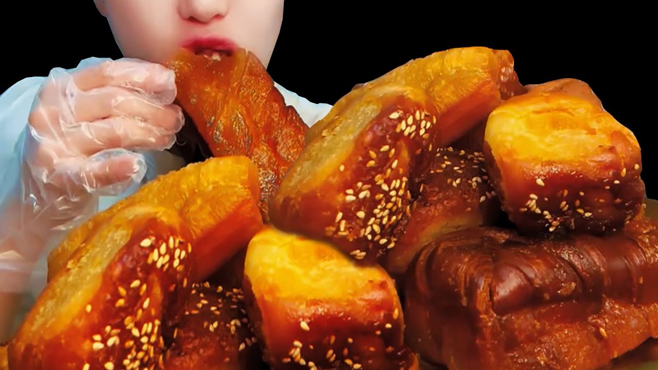 Mukbang Asmr Eating Crispy Bread Food Chewing Sound Youtube