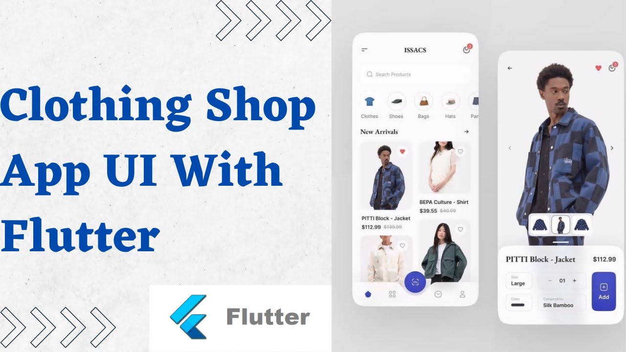 Watch Me Build A Clothing Shop App Ui With Flutter Speed Code Youtube