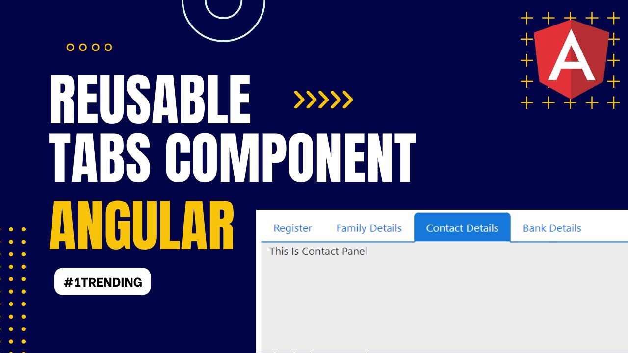 Reusable Tab Component In Angular Angular Tutorial For Beginners