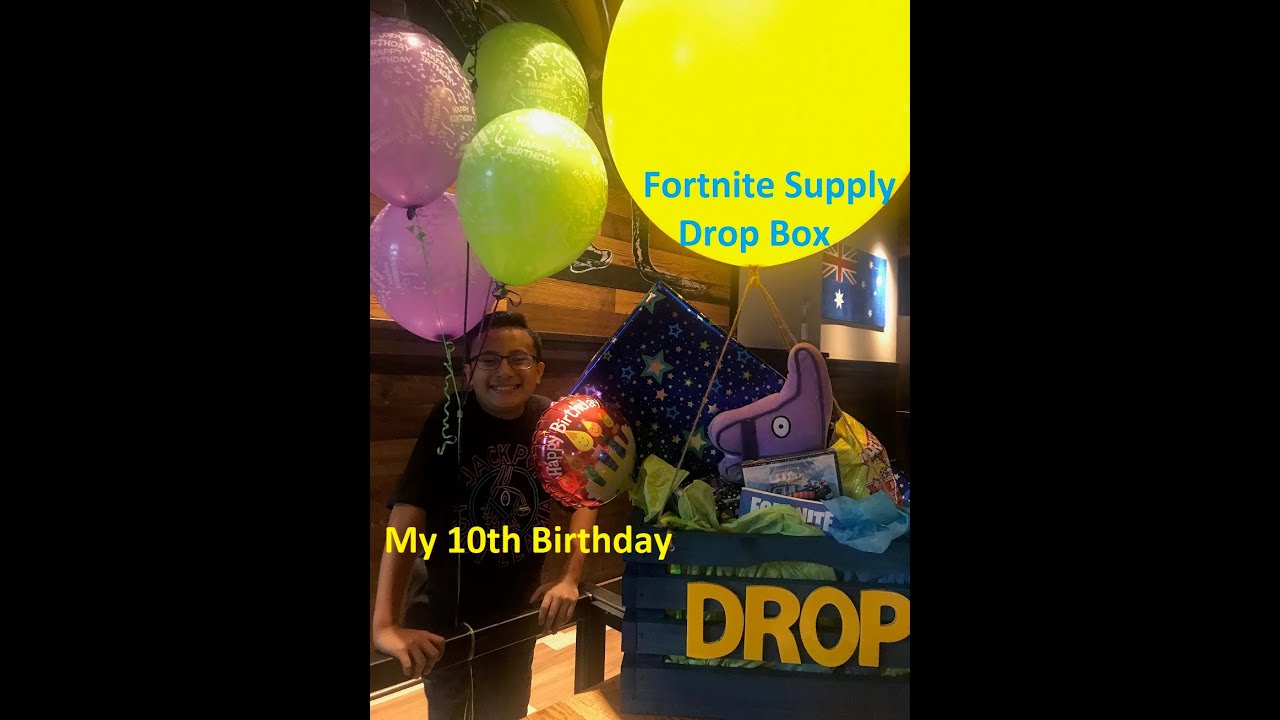 Supply Drop Box 10th Birthday Youtube
