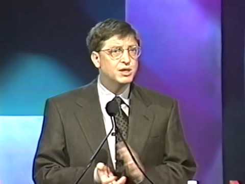Bill Gates Payments 1998 Keynote The Web Lifestyle Youtube