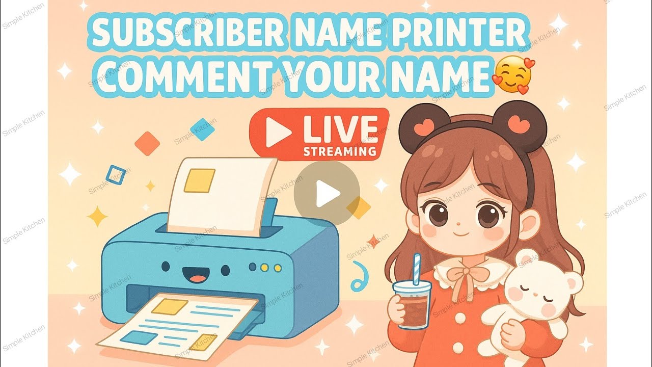 Writing Subscriber Name With Printerрџ ёпёџ пёџ Live Trending Viral Name