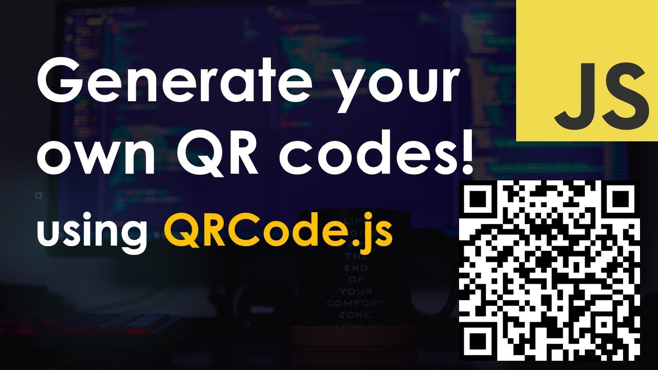 Create Qr Codes In Javascript With Qrcodes Js Youtube