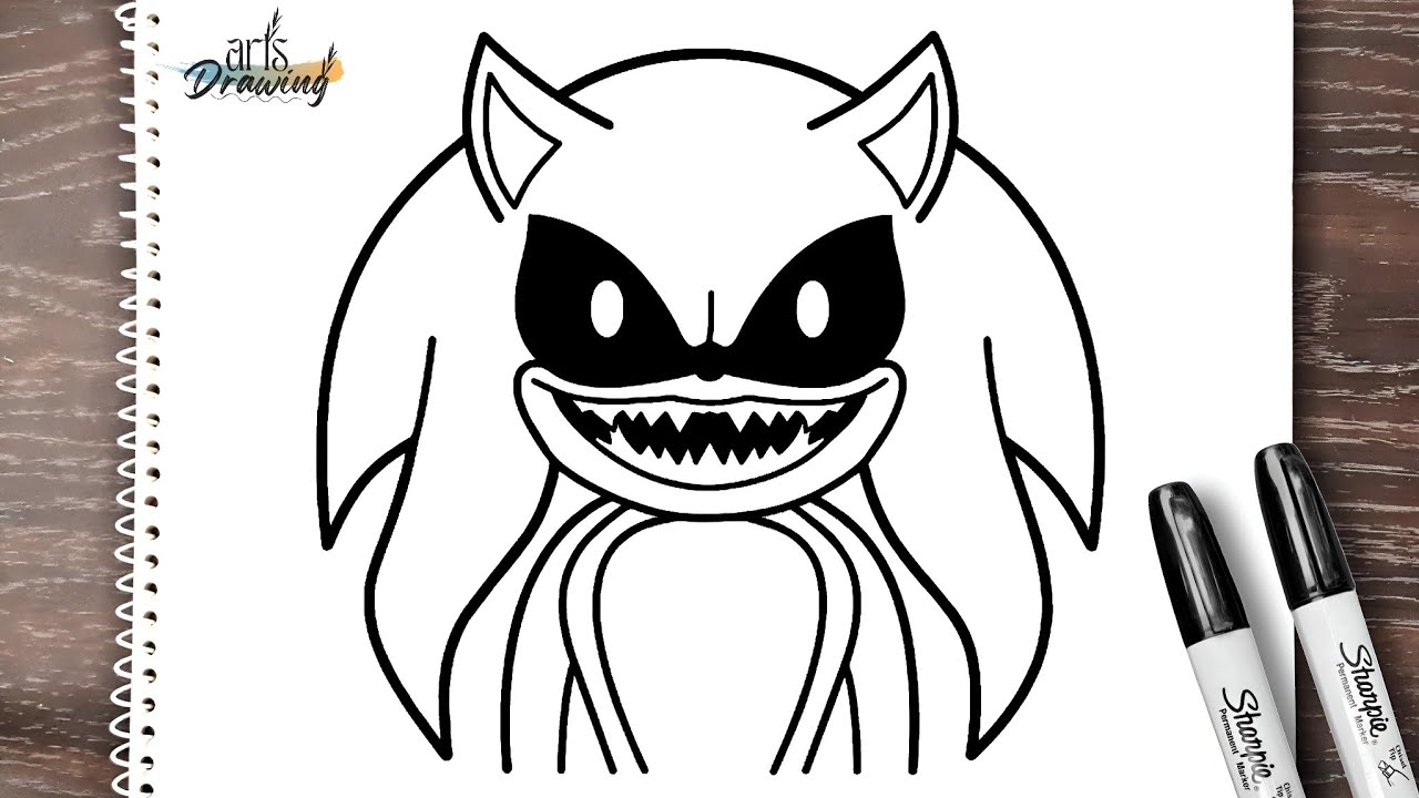 How To Draw Sonic Exe