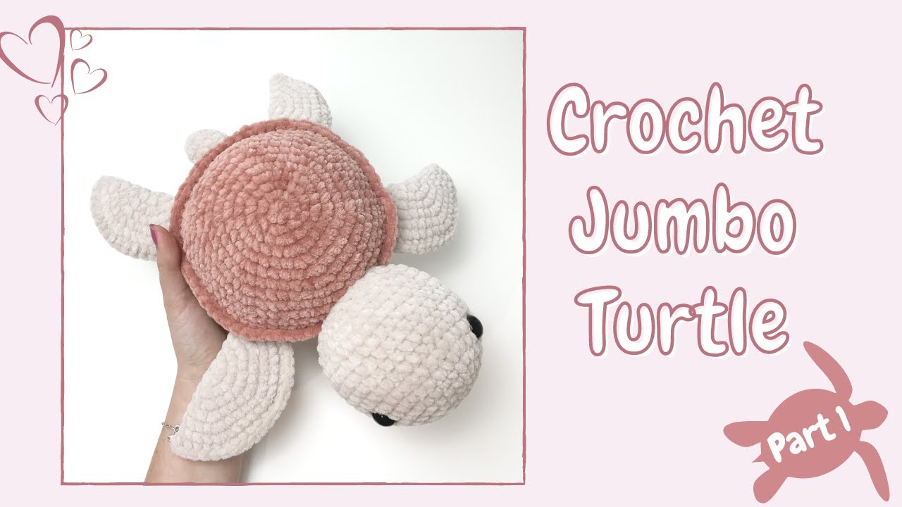 Crochet Jumbo Turtle Tutorial Part 1 Free Amigurumi Animal Pattern
