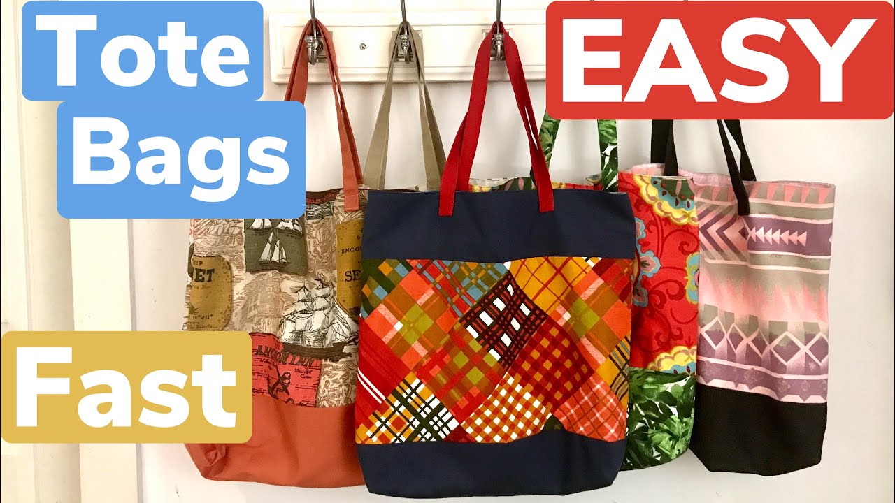 Tote Bag Tutorial Easy Youtube