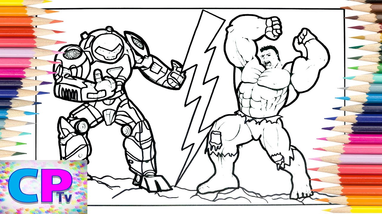 Iron Man Hulkbuster Vs Hulk Coloring Pages Elektronomia Sky High Pt
