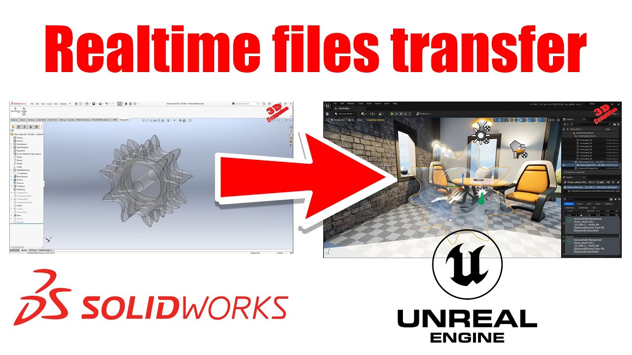 Solidworks To Unreal Engine Datasmith Direct Link Youtube