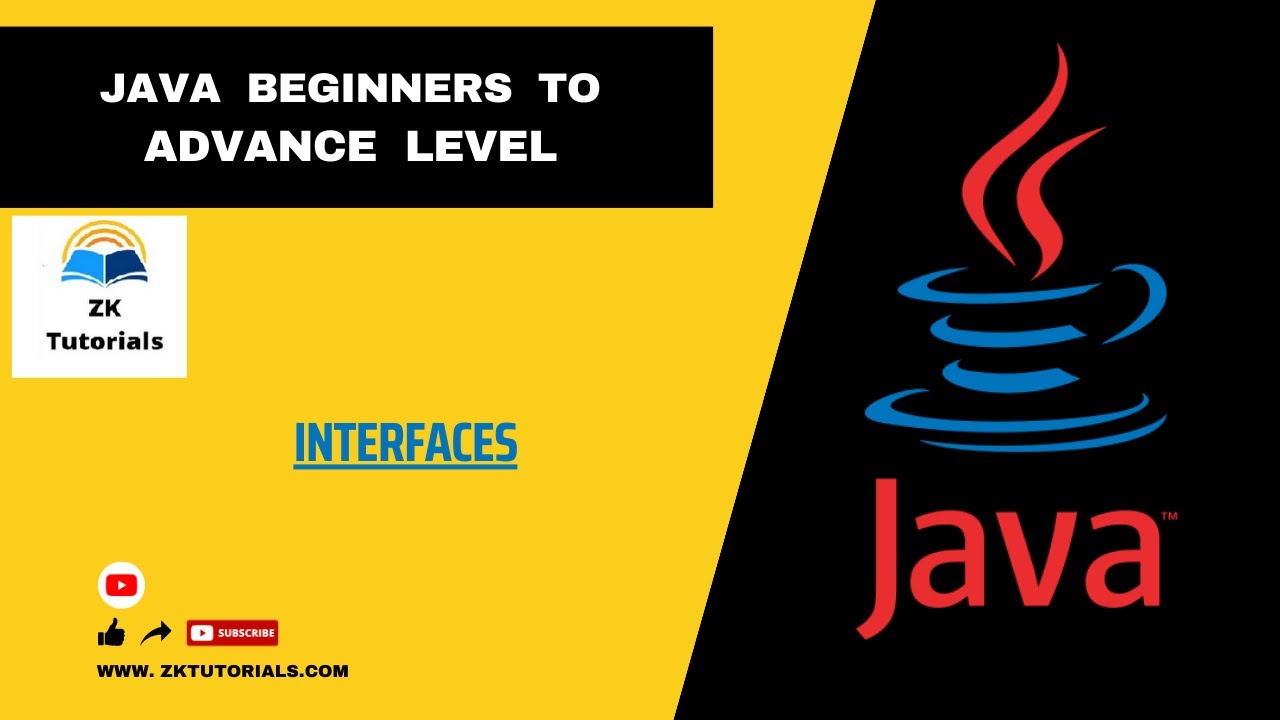 37 Interfaces In Java Java Tutorials For Beginners Youtube