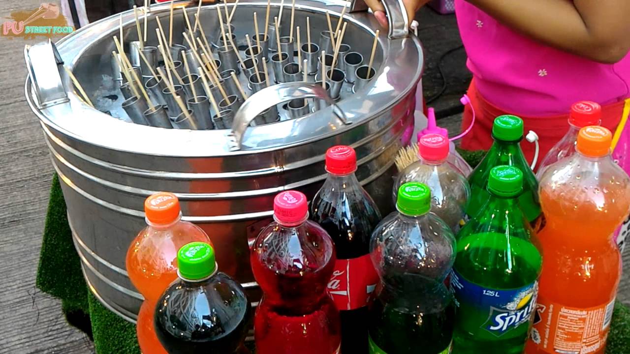 Street Food Soda Pop Ice Cream Phuket Down Town Market Portor Festival