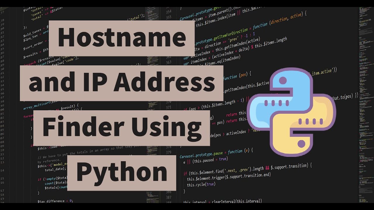 Ip Address And Hostname Using Python Command Youtube