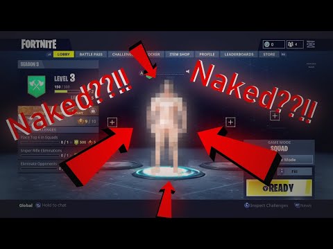 Fortnite Naked Skin Glitch 2018 Youtube