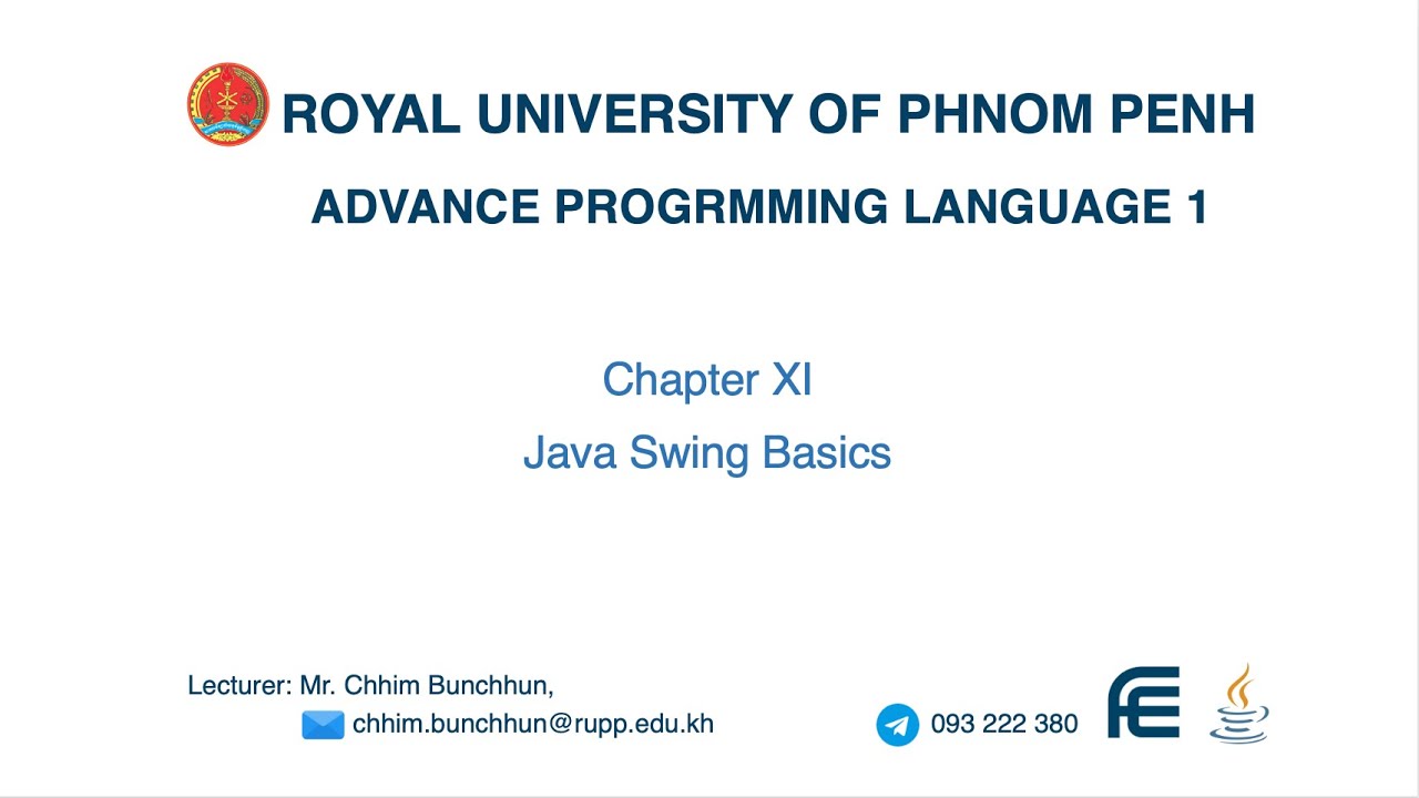 Java Swing Basics Youtube