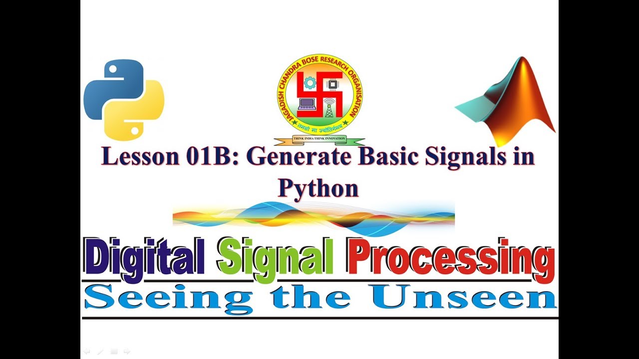 L01b Generate Basic Signals In Python Youtube