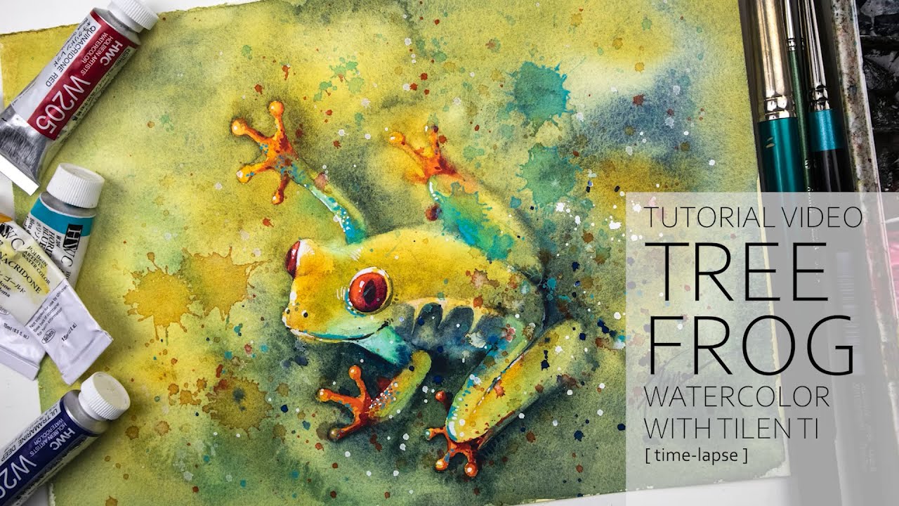 Tutorial Video 71 Tree Frog The Painting Process Time Lapse Youtube