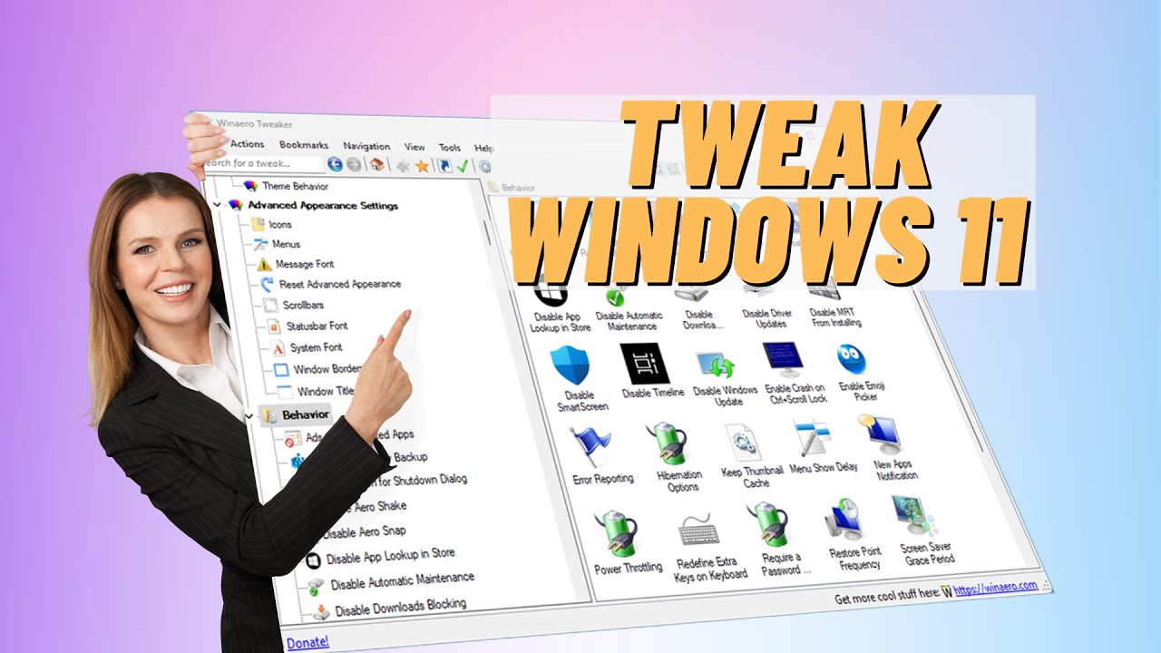 Make Windows 11 Better With Winaero Tweaker Youtube