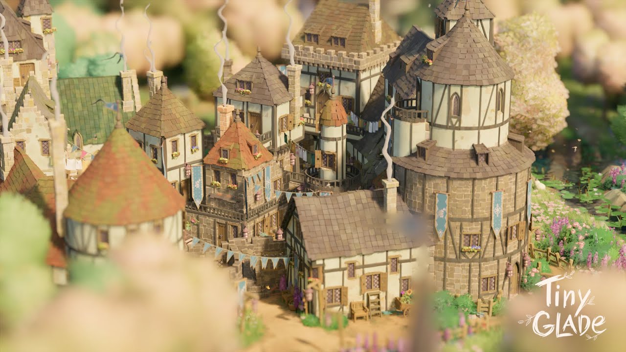 Tiny Glade Market Town Speed Build Timelapse Youtube