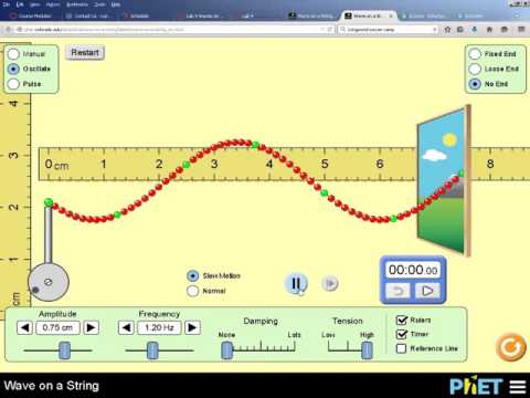 Wave On A String Phet Youtube