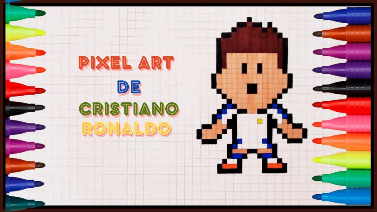 Como Dibujar A Ronaldo En Pixel Art Tutorial Paso A Paso How To Draw